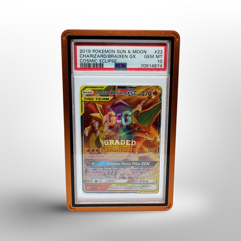 PSA Magnetic Card Guard (Orange) – Graded Card Guards