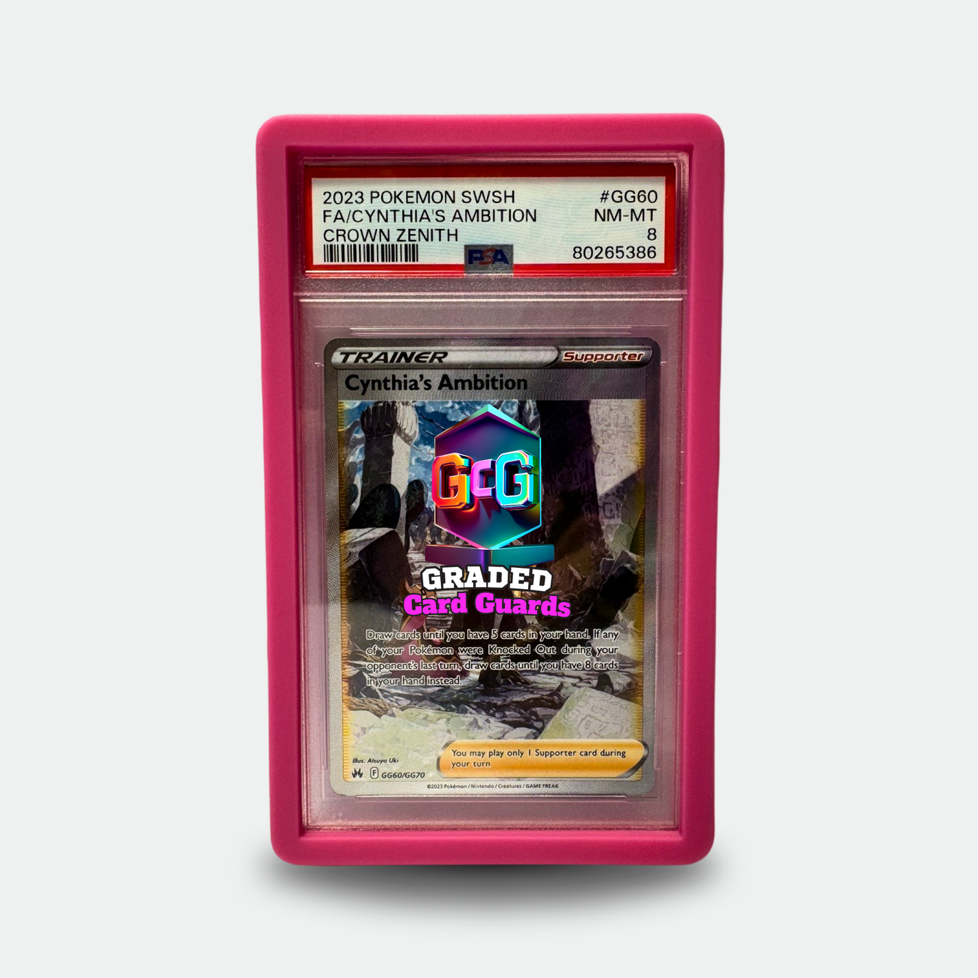 PSA Pink Graded Card Guard – Graded Card Guards